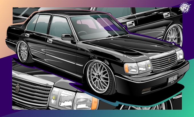 Drawing vector tracing car vehicle by Pengabdistance | Fiverr
