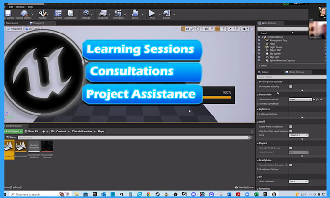 Do live sessions to assist you with your unreal engine game or project by Aerixartgames | Fiverr