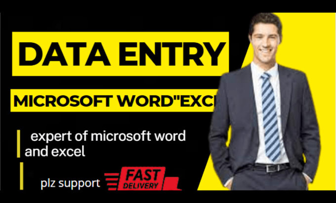 Data entry excel, word, database editing professional by Abeerali809 ...