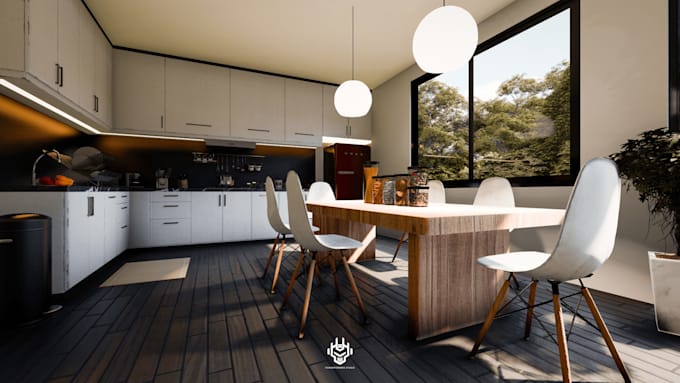 Do photorealistic interior 3d rendering by Townsformers | Fiverr