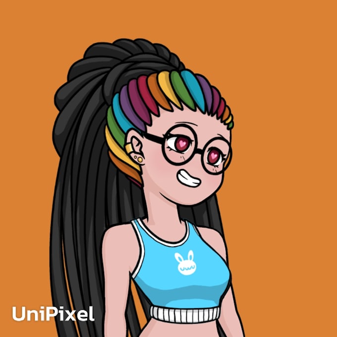 Create sexy girl nft art collection pixel art nft art by A1n2u3r4 | Fiverr