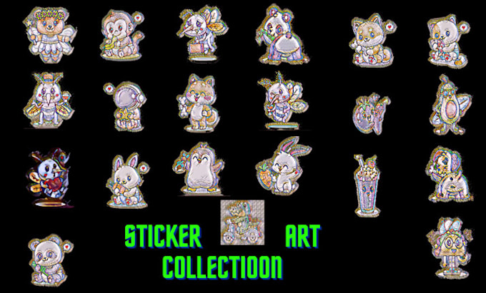 Provide label merchandise design for premium sticker badges by ...