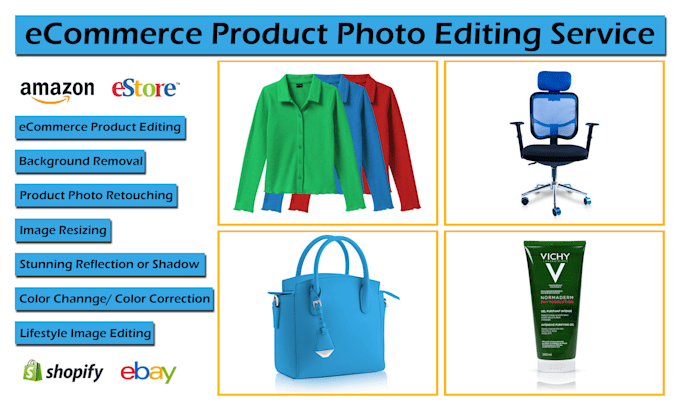 Do photoshop editing for amazon or ecommerce product photo editing ...