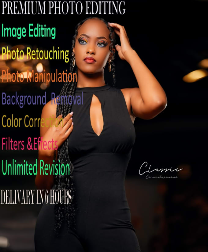 Edit retouch color grade your images by Macklinmunene | Fiverr