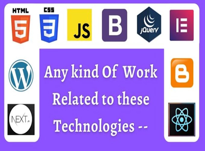 Do Any Kind Of Work Related To Html5 Css3 Javascript Wordpress Jquery Bootstrap By Ashdude777