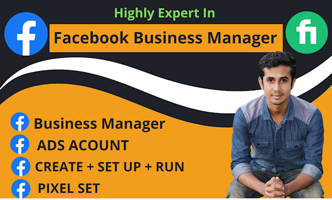 Create a new facebook business manager and ads account with pixel set ...