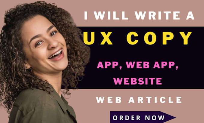 Write a premium ux copy and articles for your website, app or software ...