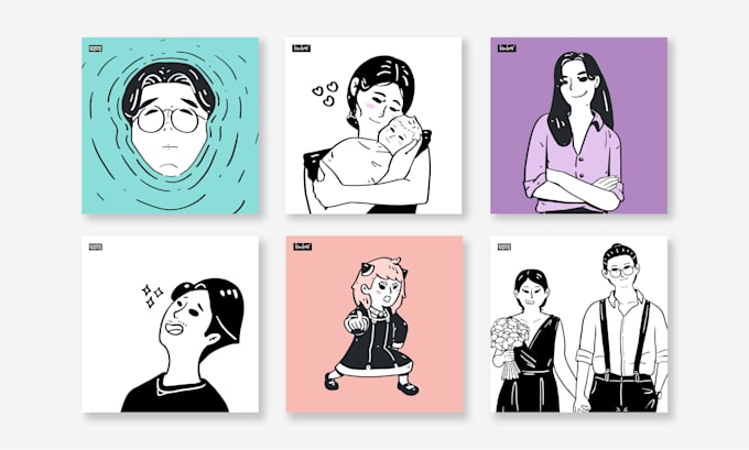 Make a minimalist japanese style illustration for you by Bimbros | Fiverr