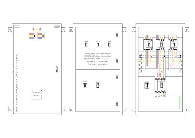 Design and draw low voltage switchgear panels on autocad by Agha ...