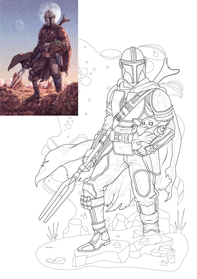 Create line art from any image for coloring book page by Yana_lisovets ...