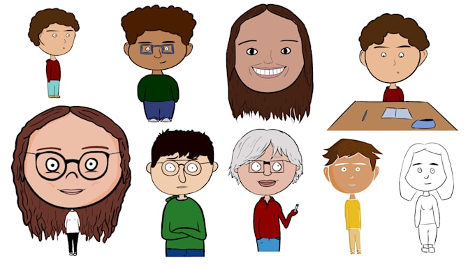 Draw 2d characters and photo illustrations and animate them by Smeadle ...