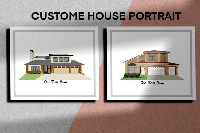 Create your house into awesome illustration art by Wardaxxi | Fiverr