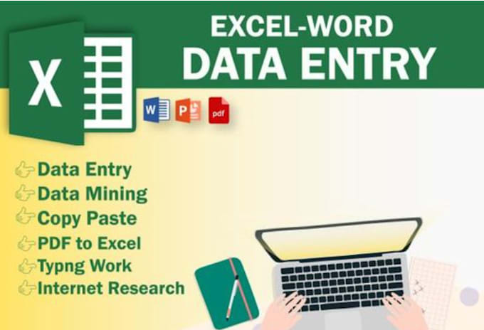 Data entry excel, word, database editing by Devakumar275 | Fiverr