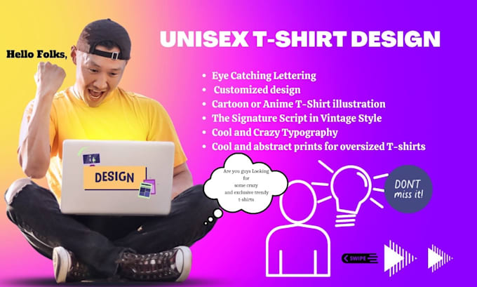 Illustrate custom tees, with my unique sense of trend by ...