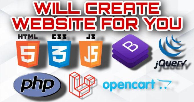 Create Website In Html Css Js Jquery Bootstrap Php Laravel By Mzainmalik19 Fiverr