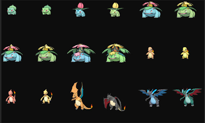 Create pokemon gifs for you any pokemon from gen 1 to gen 8