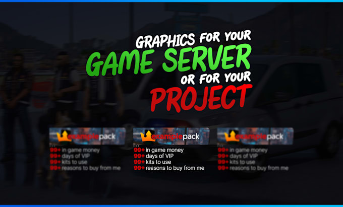 Create modern graphics for your game server by Borakant | Fiverr