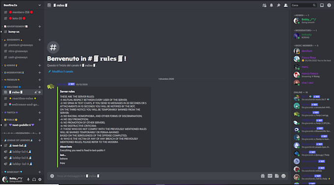 Develop and design or improve your discord server by Robertoderisi | Fiverr