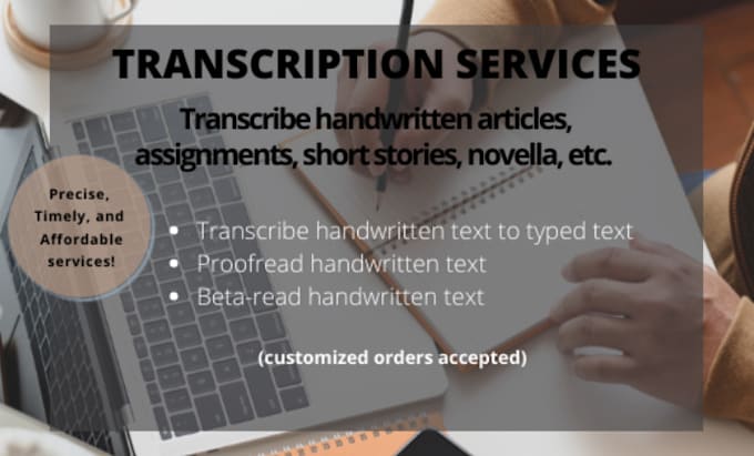 Convert your handwritten texts into typed texts by Iam_vishwa | Fiverr