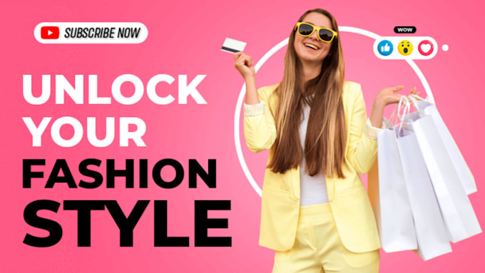 Fashion thumbnails for youtube and instagram by Moosazainii | Fiverr
