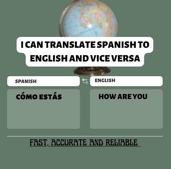 Translate from spanish to english and vice versa by Mejix2 | Fiverr