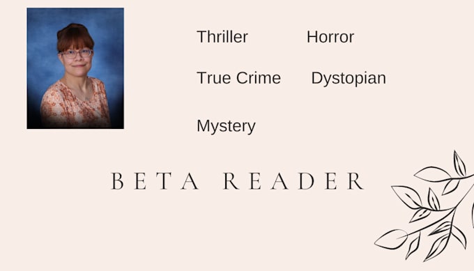 Beta read your thriller, horror, dystopian, true crime by Peggyhaven ...