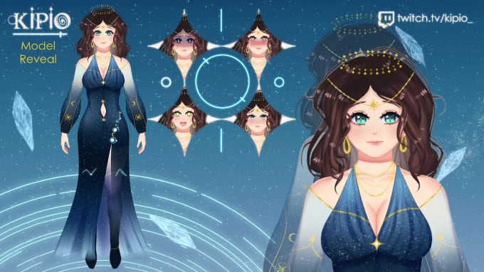 Create, draw and rig vtuber live2d model by Kipioart | Fiverr Create, draw and rig vtuber live2d model by Kipioart | Fiverr
