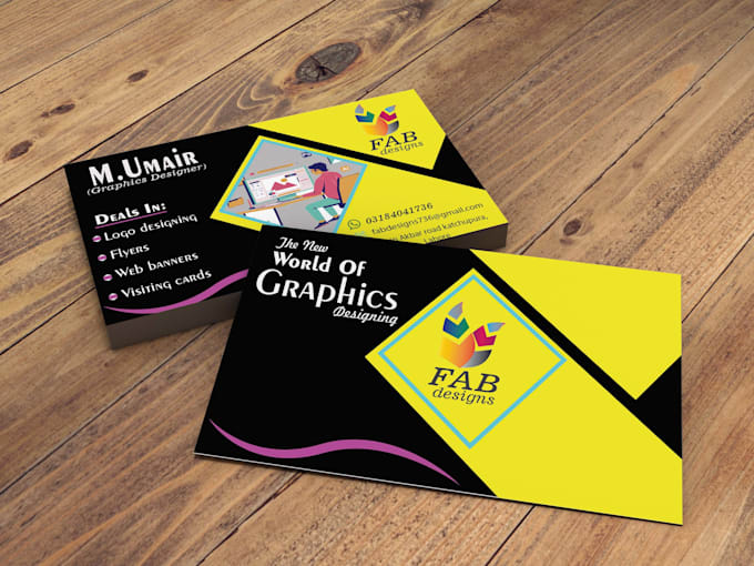 Do creative visiting cards, business cards, and name card designs by ...