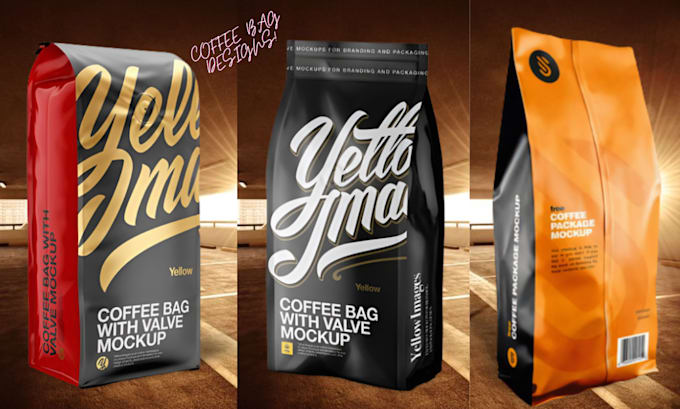 Do a coffee bag label, stickers, and coffee packaging design by ...