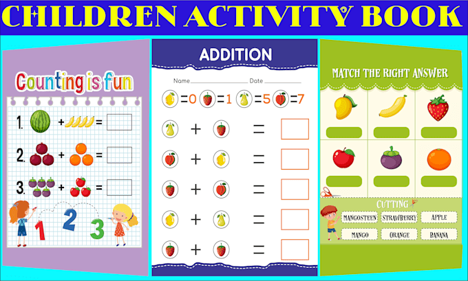 Create custom activity books, worksheets for children by Abc_graphics ...