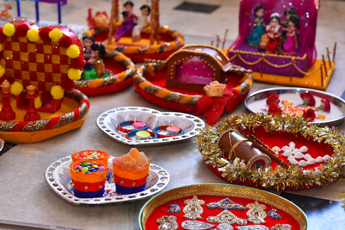 Make aarathi plates and welcome plates for any events like wedding by ...