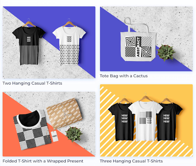 Create merchandise mockups for your brand by Bigmoedavis | Fiverr