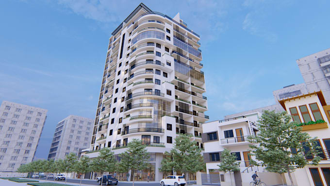 Get your architectural project with a very excellent 3d rendering by ...