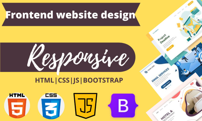 Do Responsive Website Design Html Css Js Bootstrap By Harrishashmi