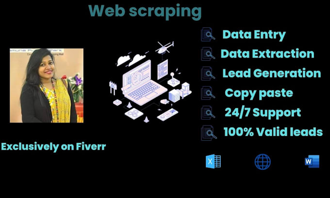 Do web scraping, data extraction on any website by Nancitumpabaroi | Fiverr