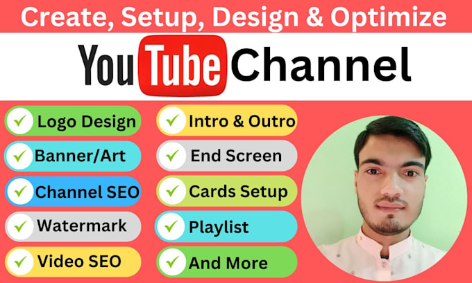 Create and setup youtube channel professionally by Shuayeb4050 | Fiverr