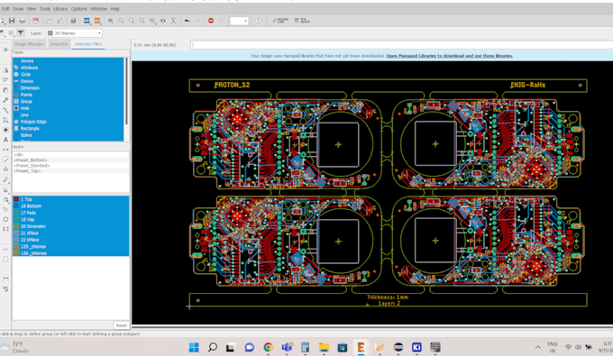 Do 2 or 4 layer pcb design by Venky_8896 | Fiverr