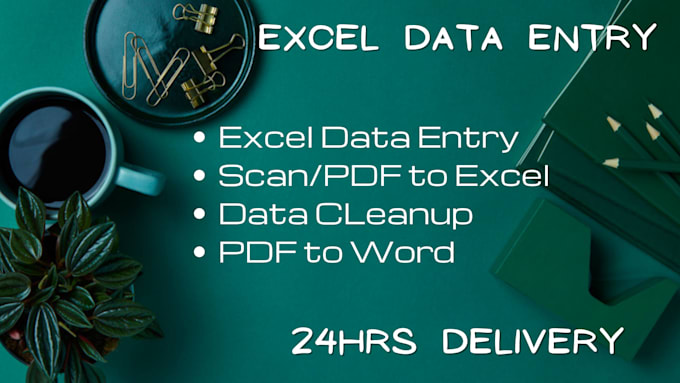 Do fast and accurate excel data entry and excel spreadsheet work by Nirajsambare | Fiverr