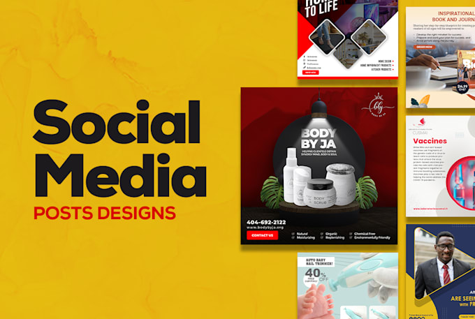 Design 50 creative social media ad posts for facebook, instagram, and ...