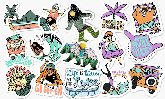 Design a unique sticker packs by Shimmer2 | Fiverr