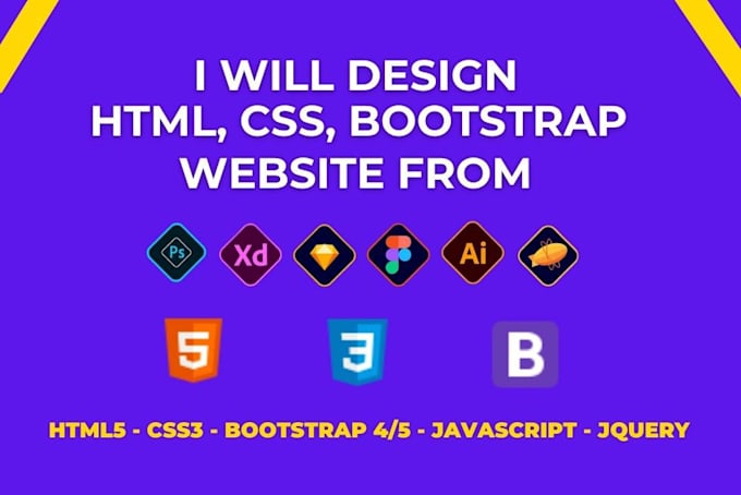 Design Html Css Bootstrap Responsive Website By Coder Sayem Fiverr