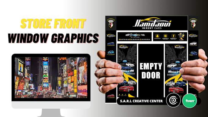 Design creative shopfront or storefront window graphics by Sarlcreative ...