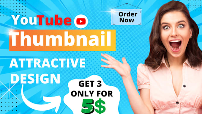 Design view boosting amazing youtube thumbnail in 3hrs by Jani74 | Fiverr