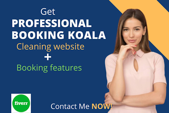 Build any service website with booking koala, cleaning service by ...