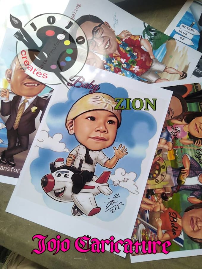 Make digital cartoon caricature for you solo,couple,family by ...