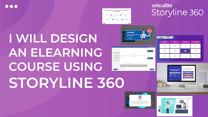 Design and program an elearning course in storyline 360 by Dianamejia89 | Fiverr