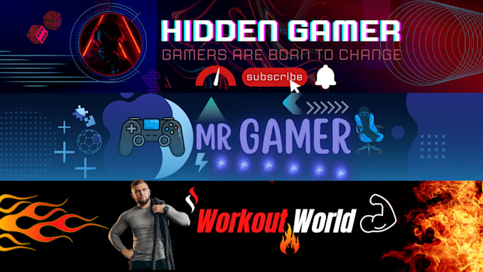 Make attractive thumbnail ,banners and logo for you by Maryumtariq700 ...