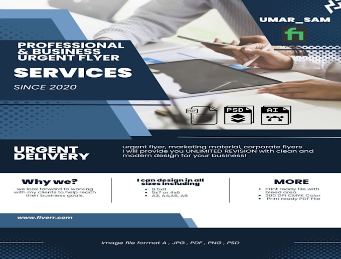 Do urgent flyer, poster and marketing material designs for business by ...