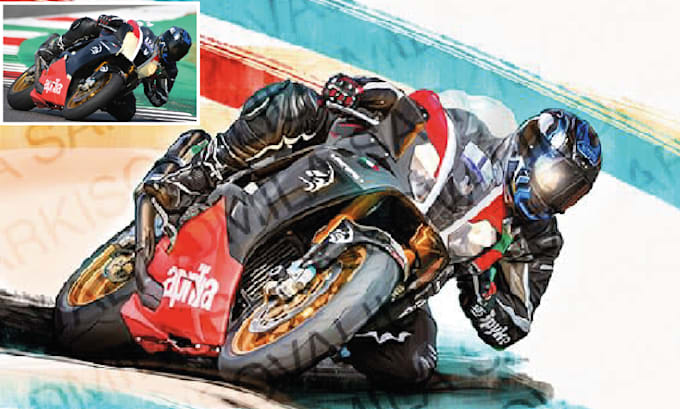 Create a unique digital painting, poster, portrait, postcard by ...