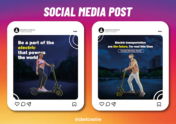 Make eye catching social media design by Cberkcreative | Fiverr